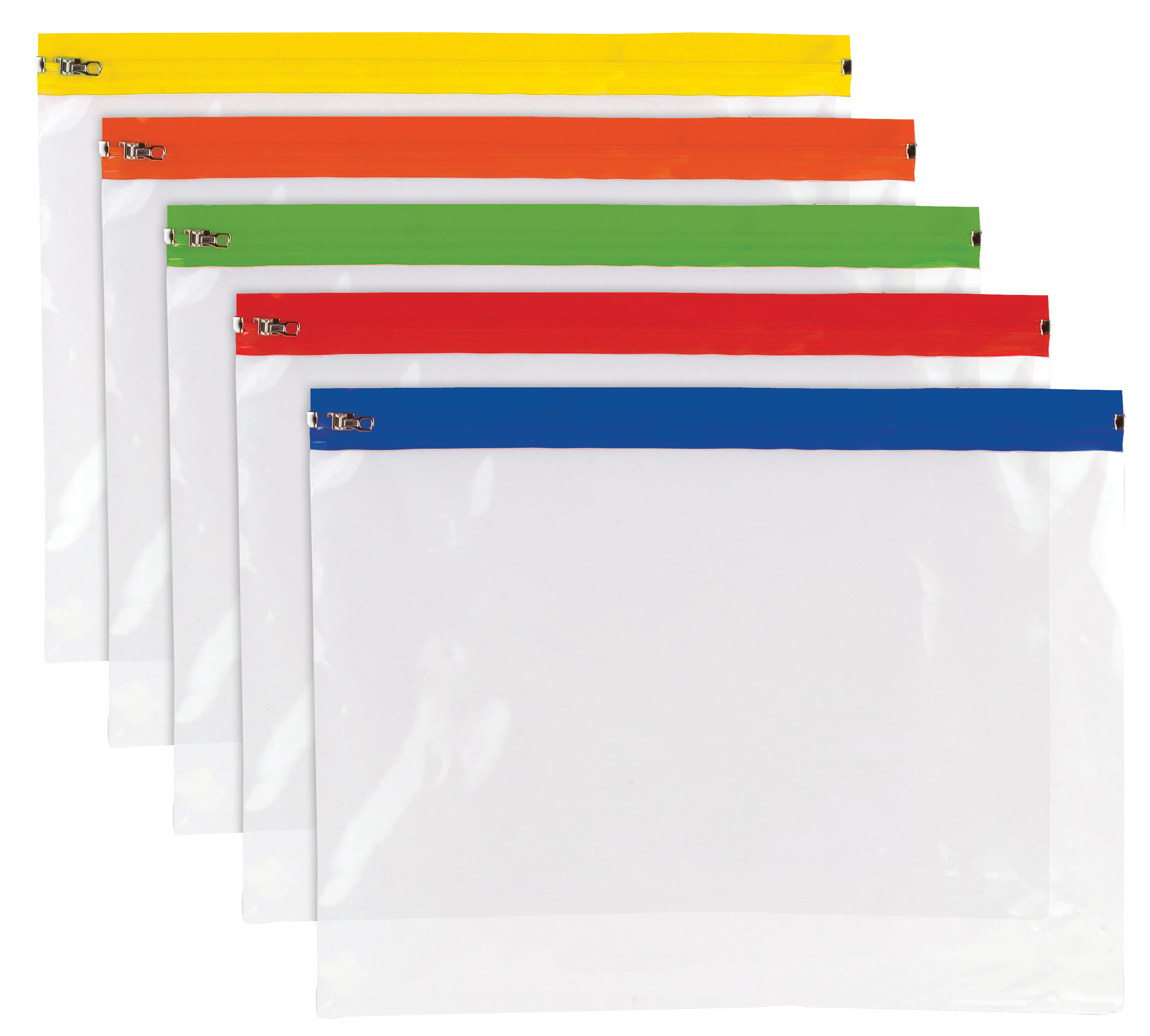 Tiger Stationery - A4+ Polythene Zippy Bag Assorted