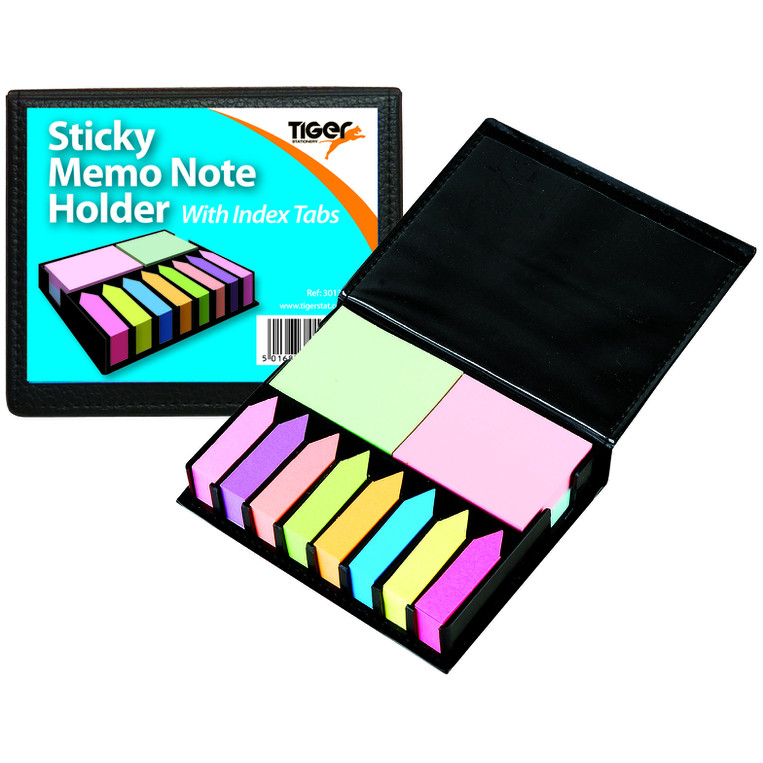 Tiger Stationery - Sticky Memo Note Holder Desk Set