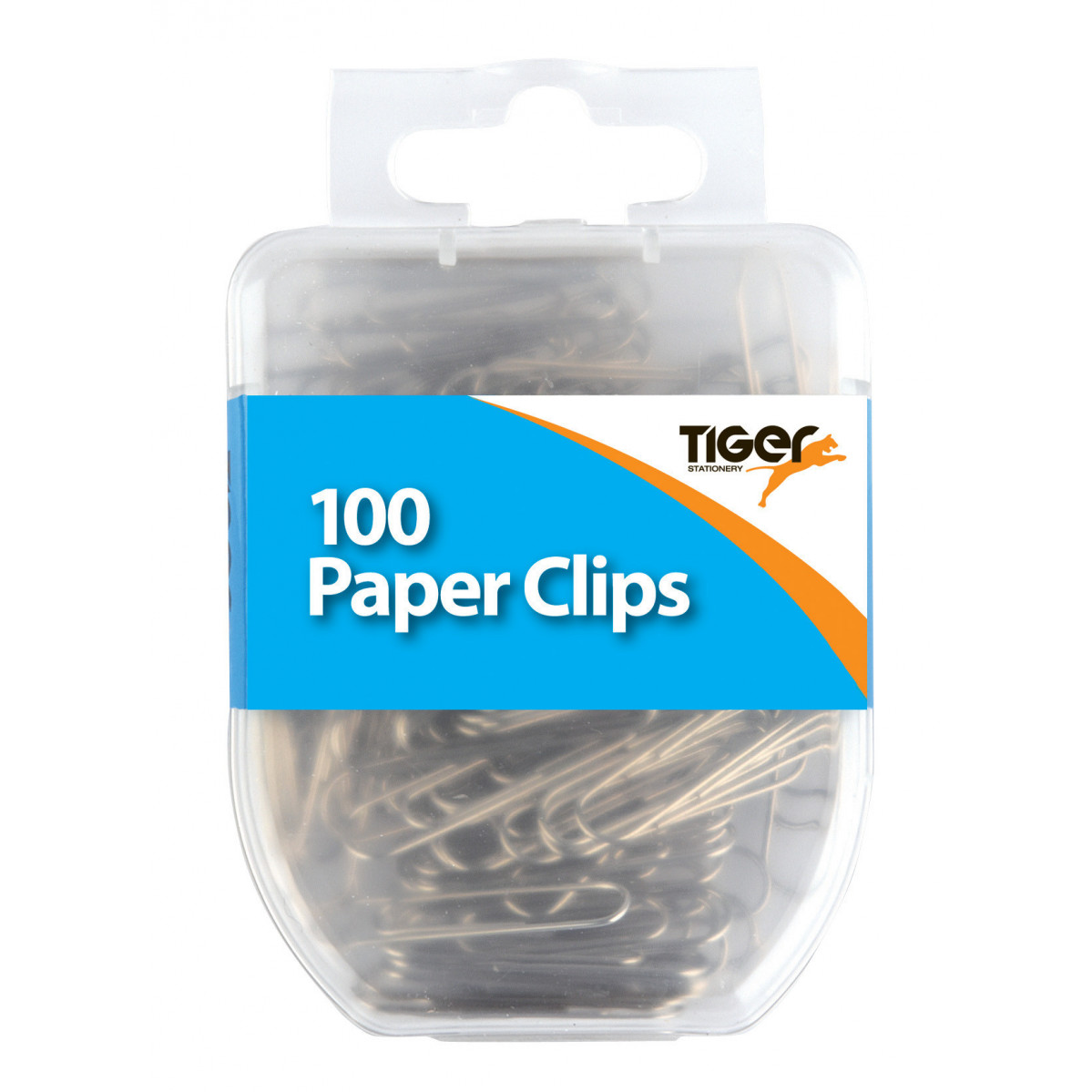Tiger Stationery - Essential 100 Paper Clips Steel