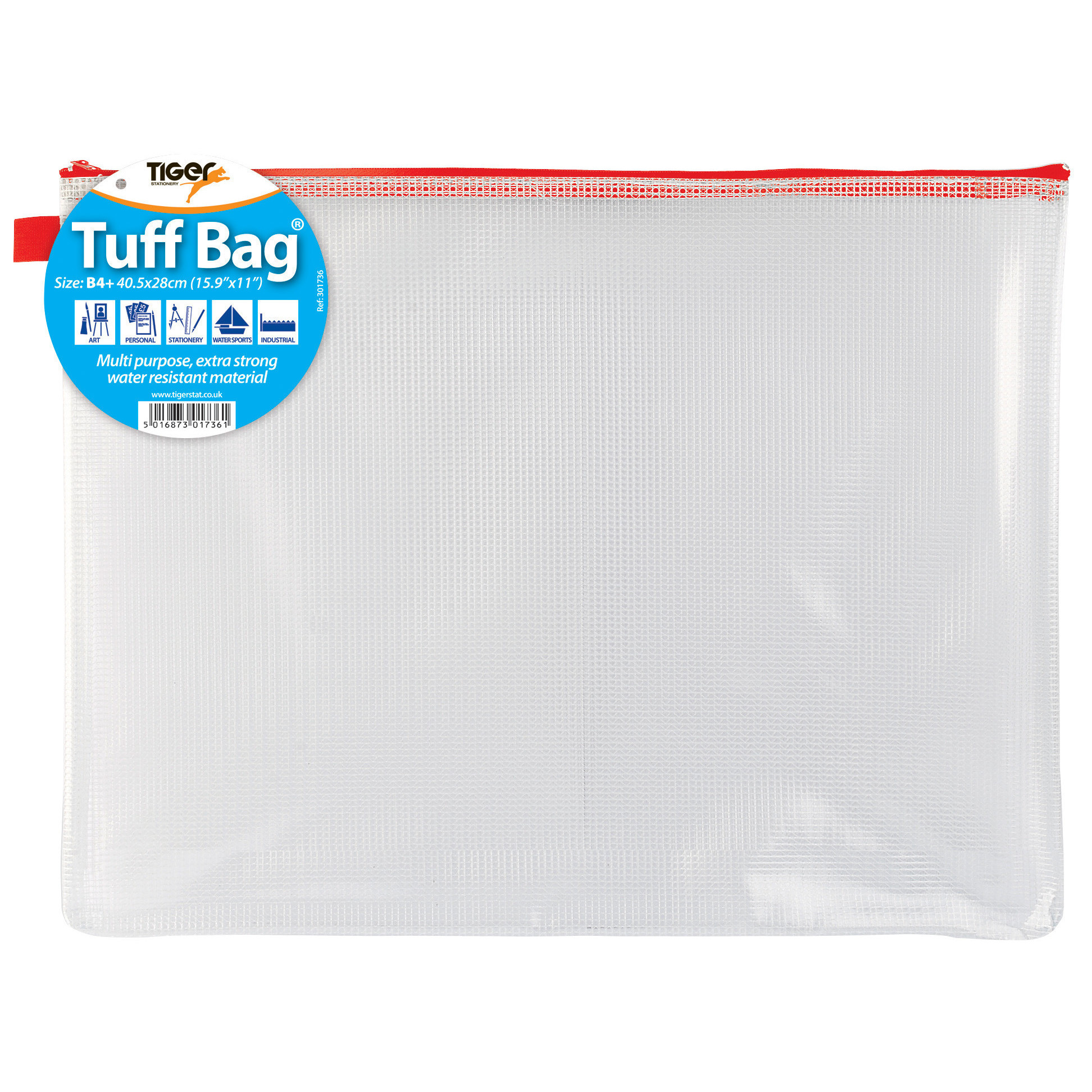 Tiger Stationery - B4+ Tuff Bag Assorted