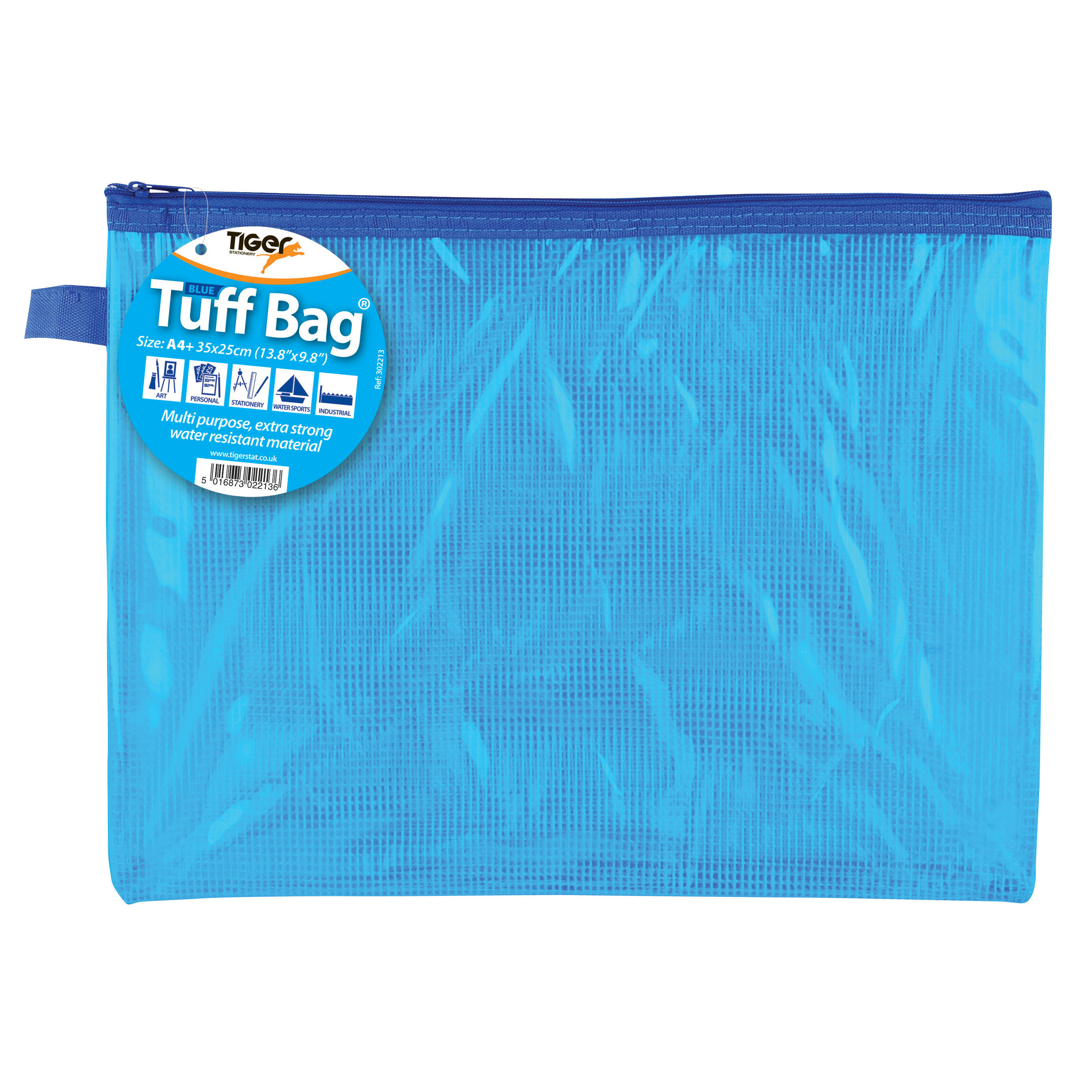 Tiger Stationery - A4+ Blue Tuff Bag