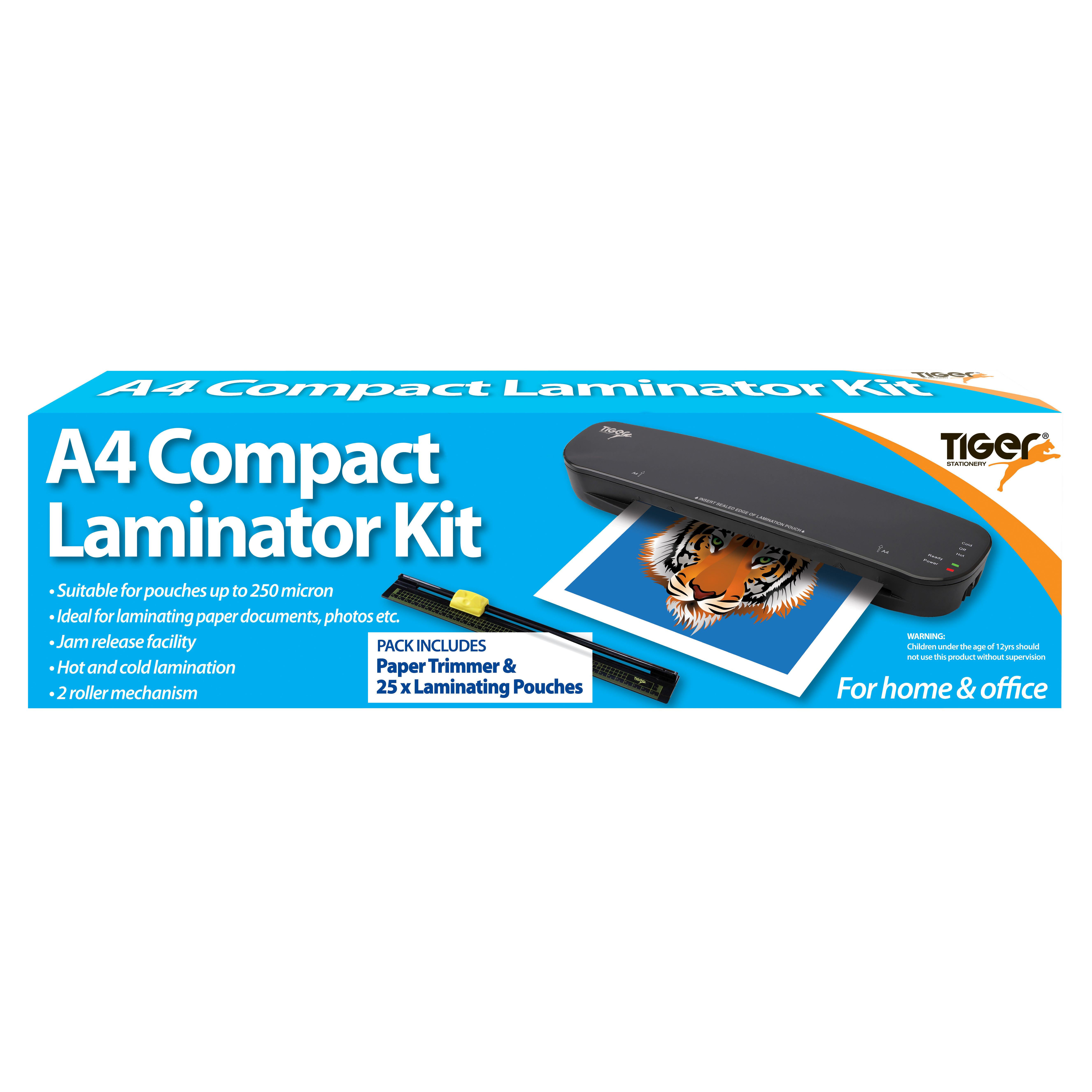Tiger Stationery - A4 Compact Laminator Kit
