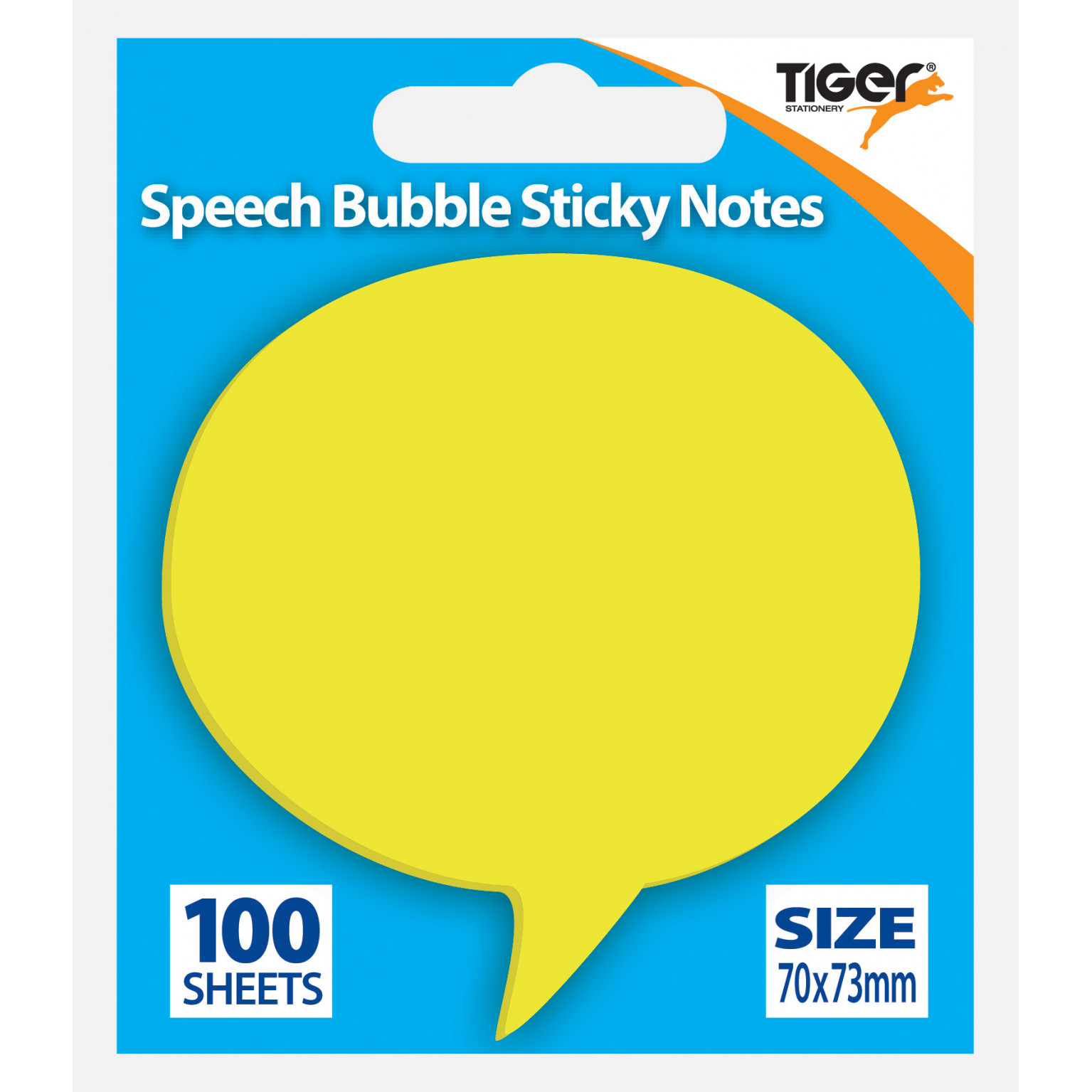 Tiger Stationery - Speech Shape Sticky Notes 100 Sheet Neon