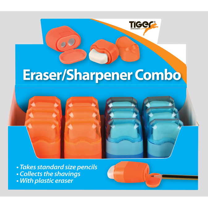 Tiger Stationery - Eraser and Sharpener Rubber Body